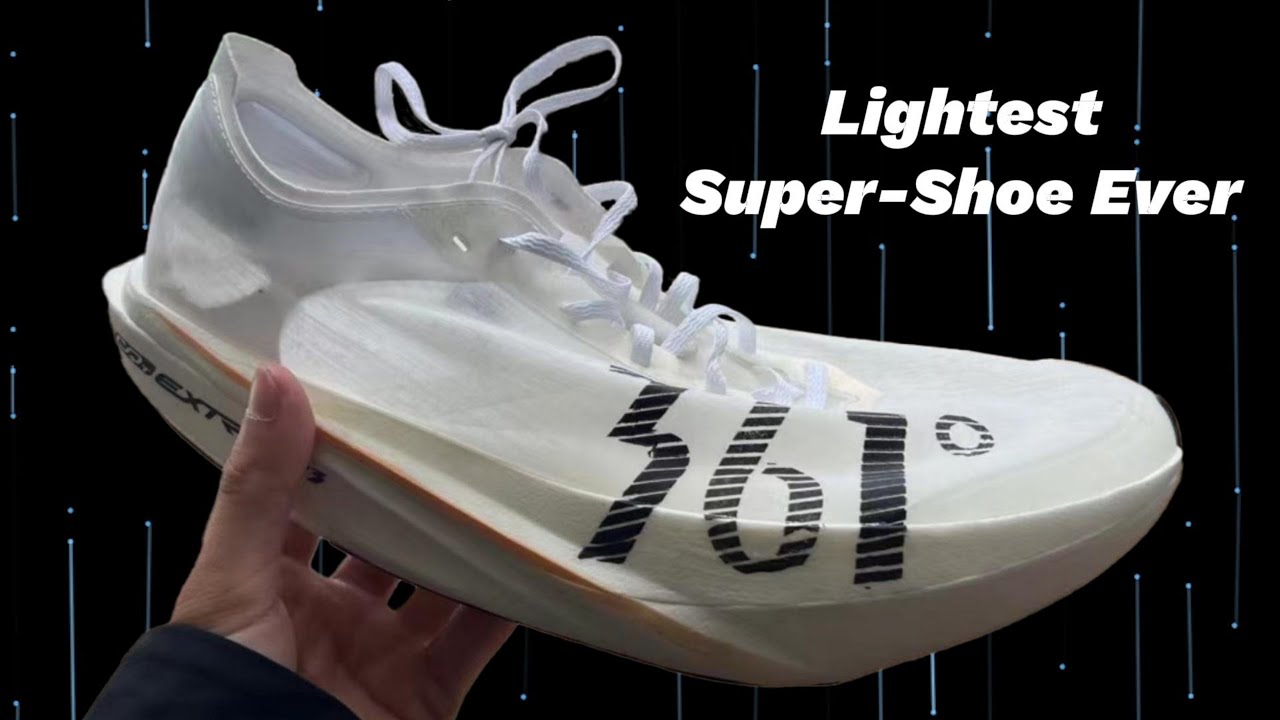 361 Degrees (Carbon Shoe) - The Lightest Super Shoe Ever - (98 Grams 😱😁 ...