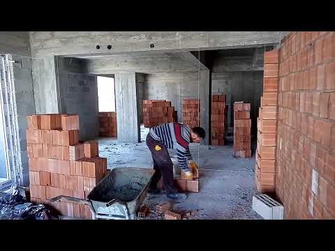 Tuğla Duvar nasıl örülür? Duvar ustalarından izleyelim