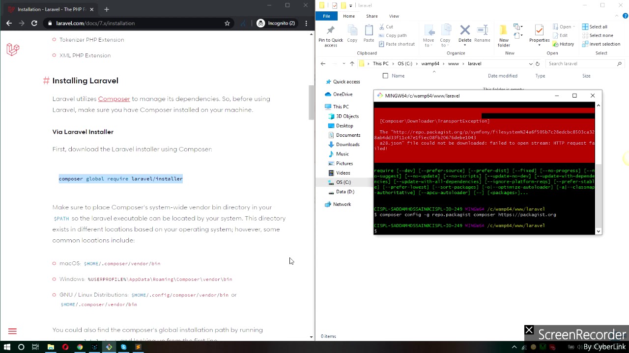 Composer Downloader Transportexception P Provider Youtube