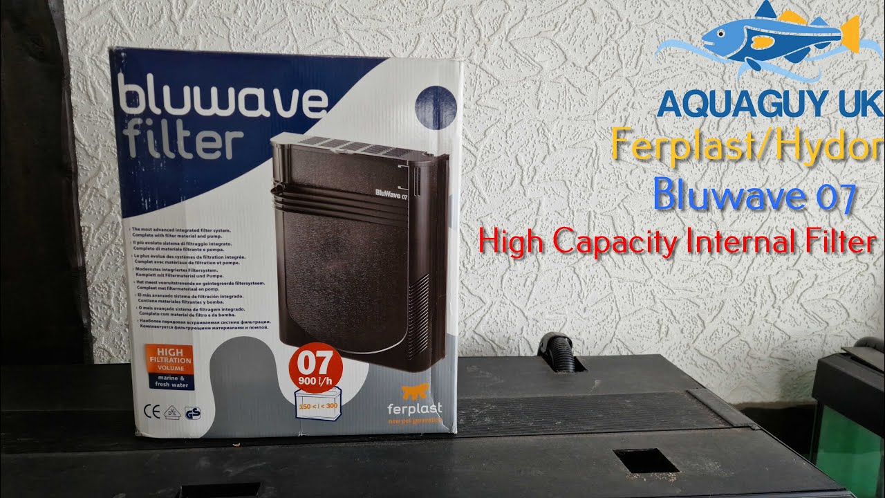 Ferplast/Hydor Bluwave internal filter system - YouTube