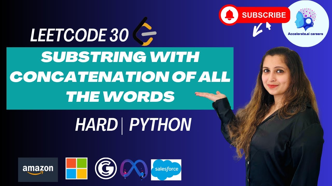 🔥one Of The Most Hard Leetcode Problems Leetcode30 Substring With 8949