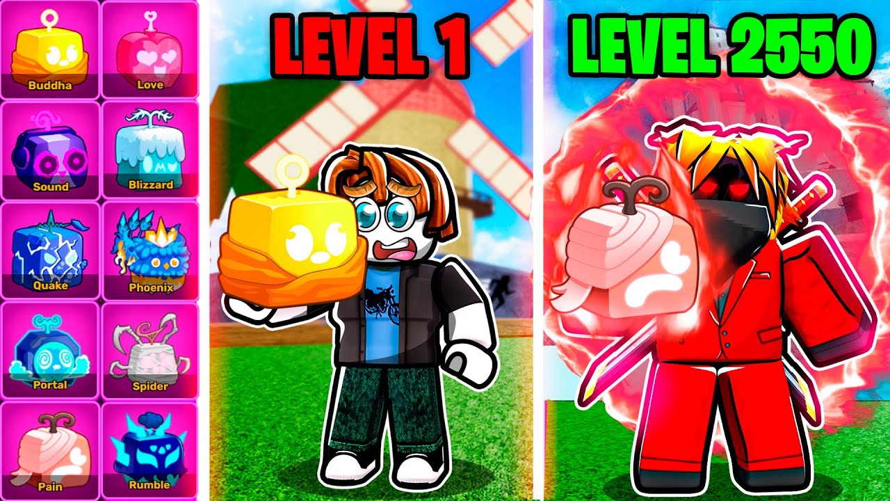 Noob To Pro With EVERY LEGENDARY FRUIT In Roblox Blox Fruits... - YouTube