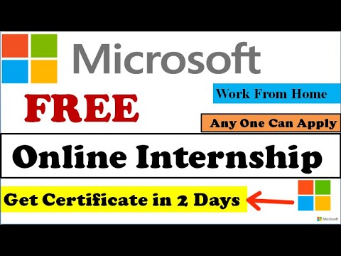 Microsoft Free Online Internship with Certificate-Virtual internship ...