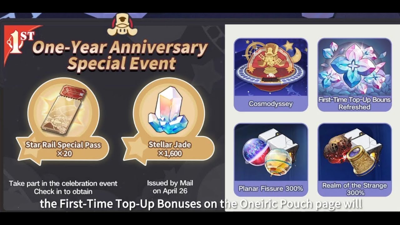 hsr anniversary rewards thoughts - YouTube