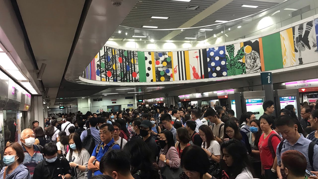 North East Line train disruption 27 February 2020, between NE17Punggol ...