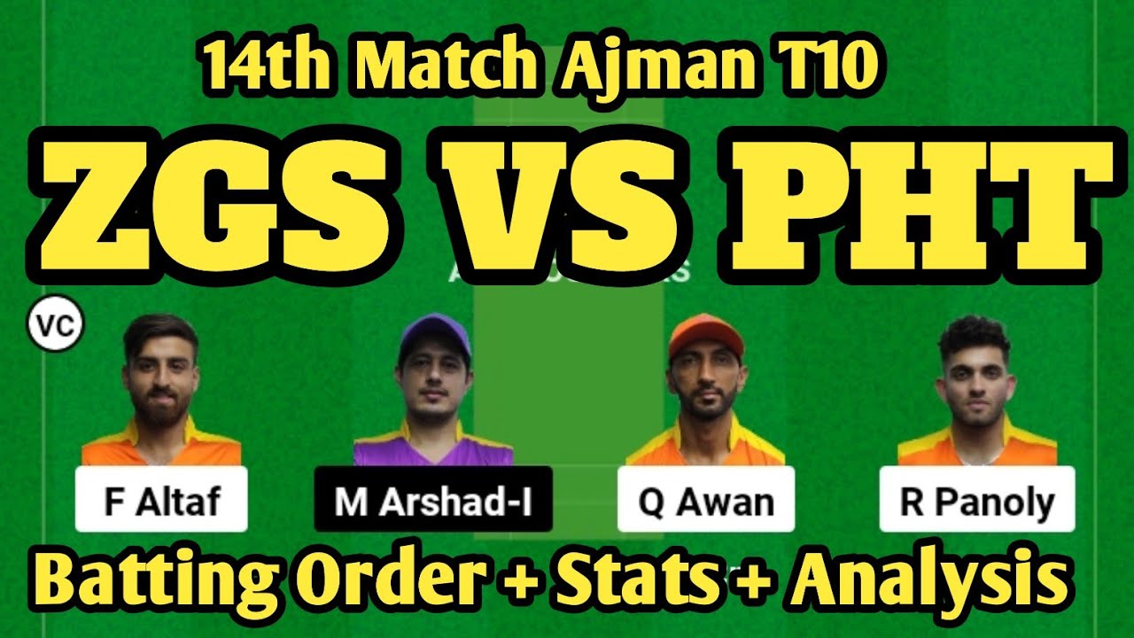 ZGS VS PHT Dream11 Prediction | ZGS VS PHT Dream11 | ZGS VS PHT Dream11 ...