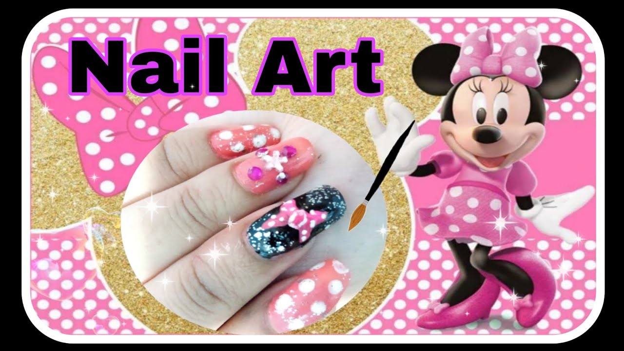 Minnie Mouse Nail Art| Trending Nail Art | Nail Art Tutorial - YouTube