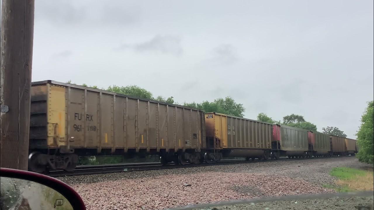 BNSF 6066 leads Westbound Empty Becker Coal Train. - YouTube