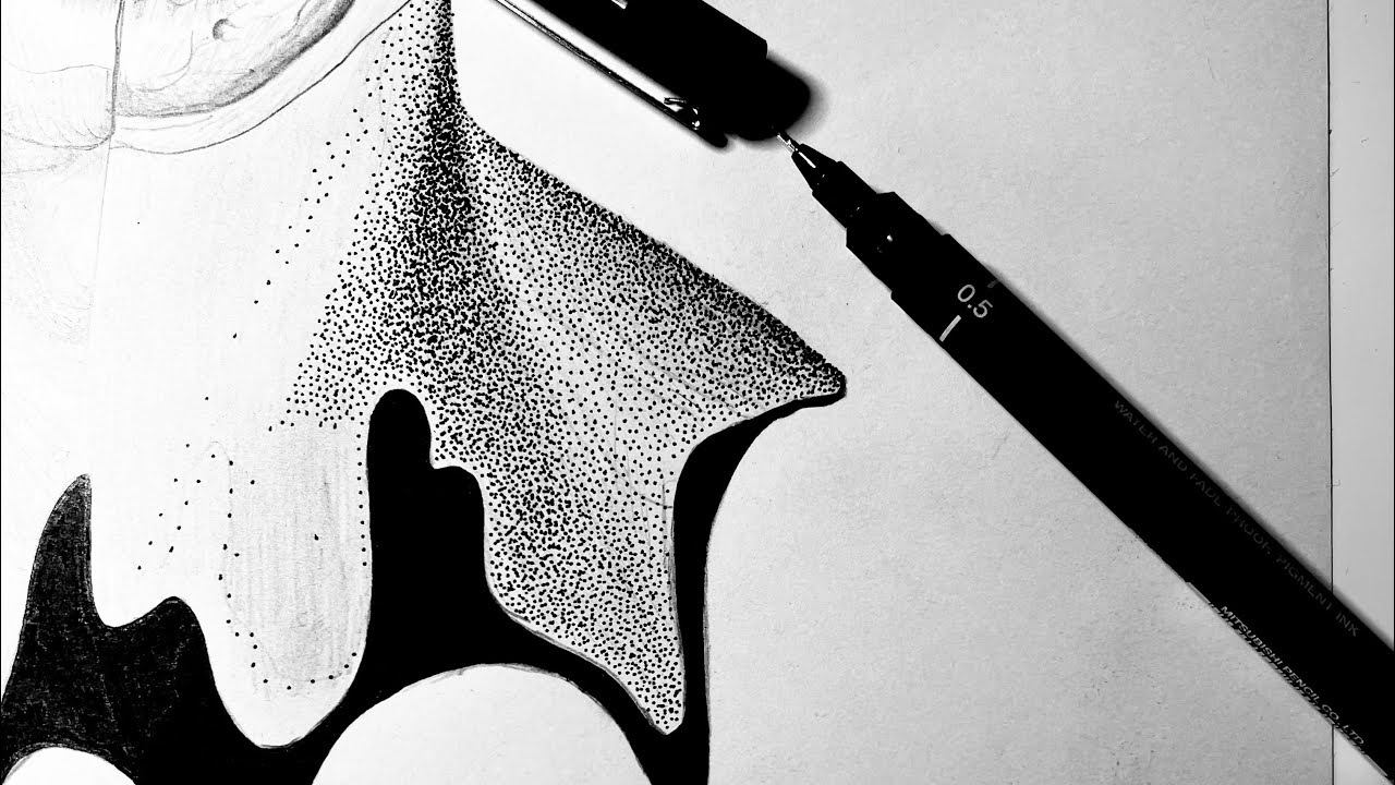 How I draw with dots….. - YouTube