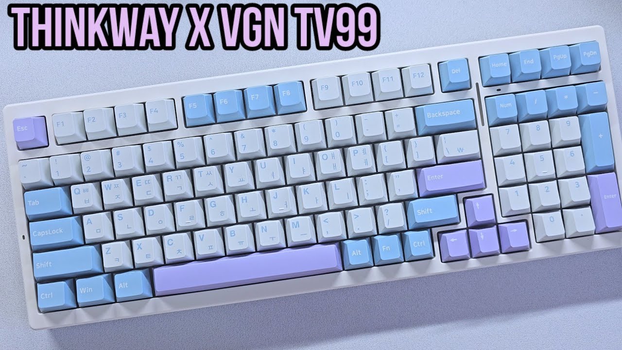 저소음 키보드 끝판왕! 씽크웨이 x VGN TV99 - YouTube