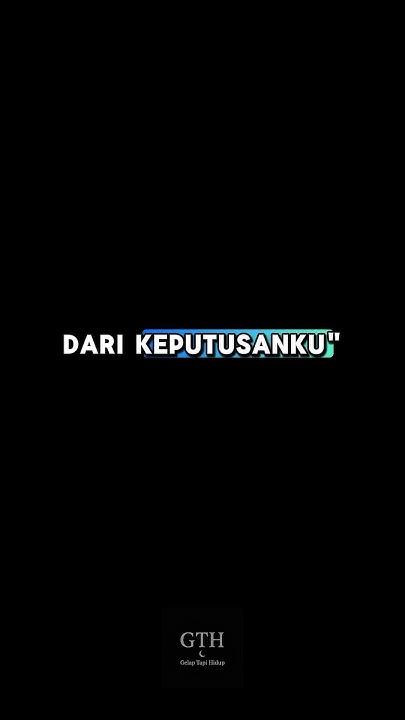 Kamu punya kendali penuh atas hidupmu.. | GTH - YouTube