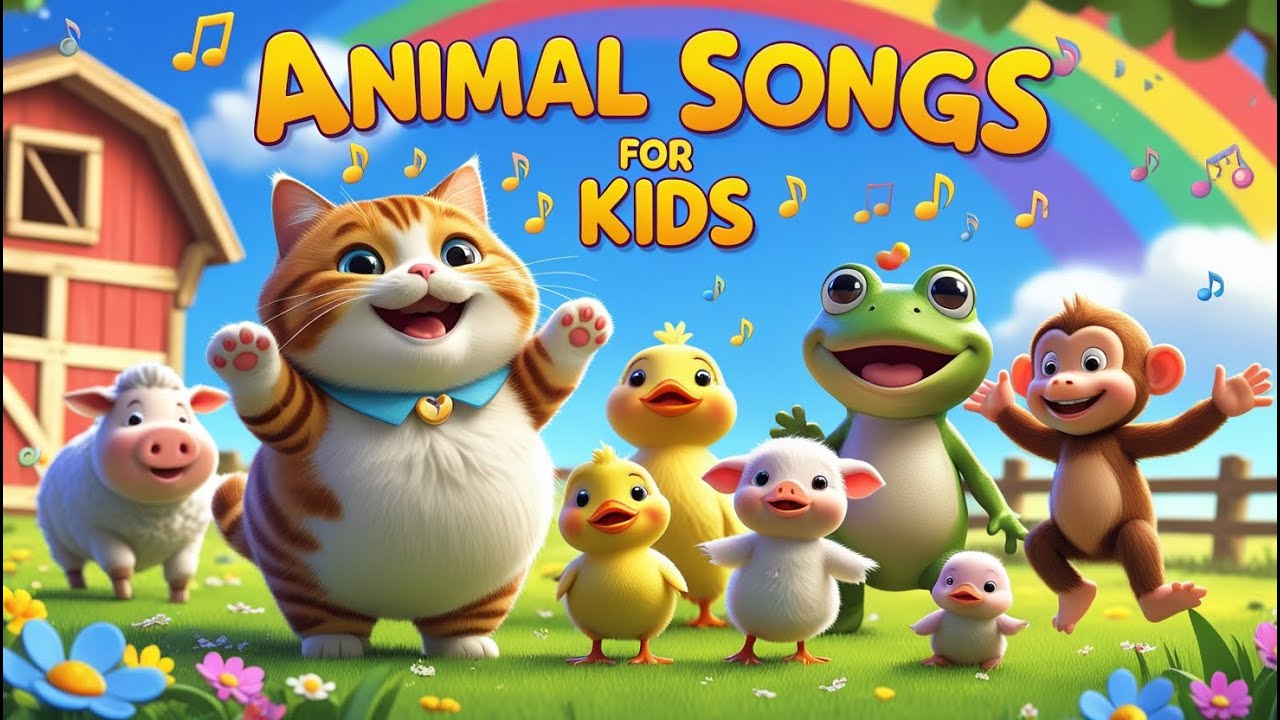 Animal Songs for Kids 🐥🎵 | Fun Nursery Rhymes Compilation with Farm ...