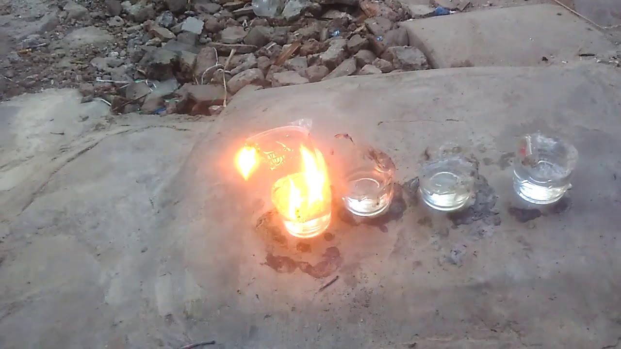 Experimen menggunakan air dan api - YouTube