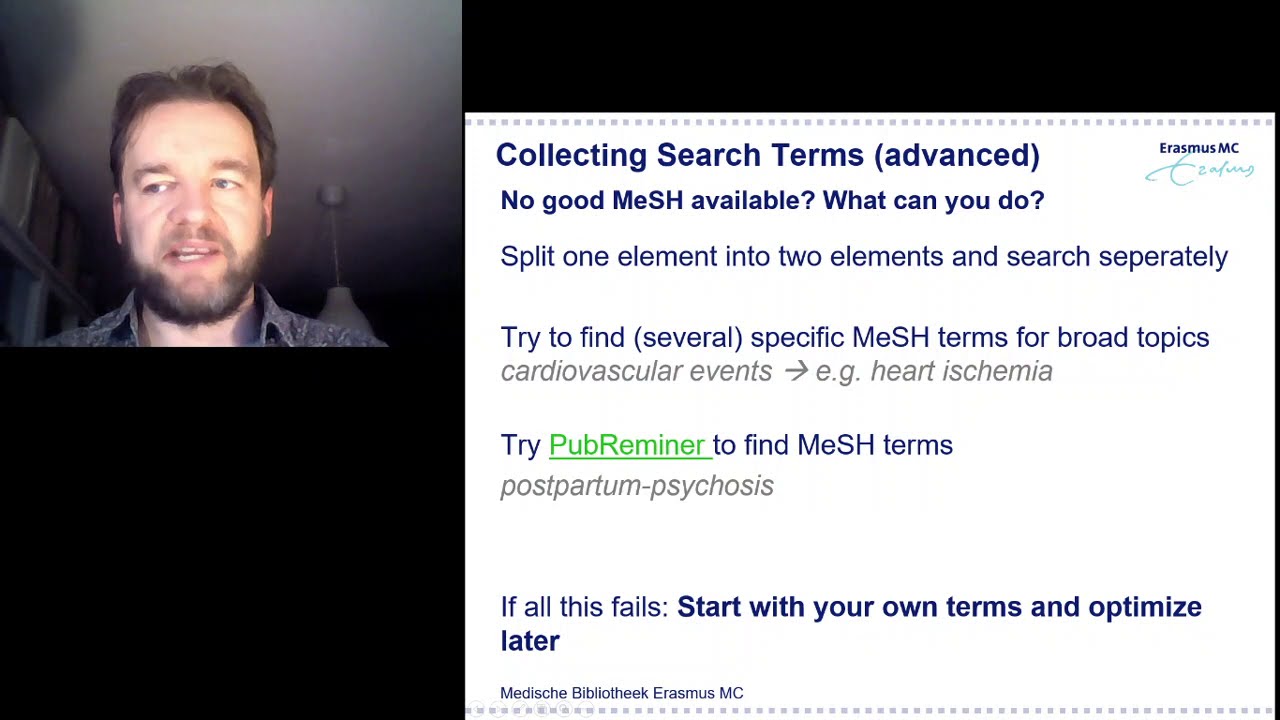Systematic Literature Retrieval in PubMed 3a Collecting Search Terms ...