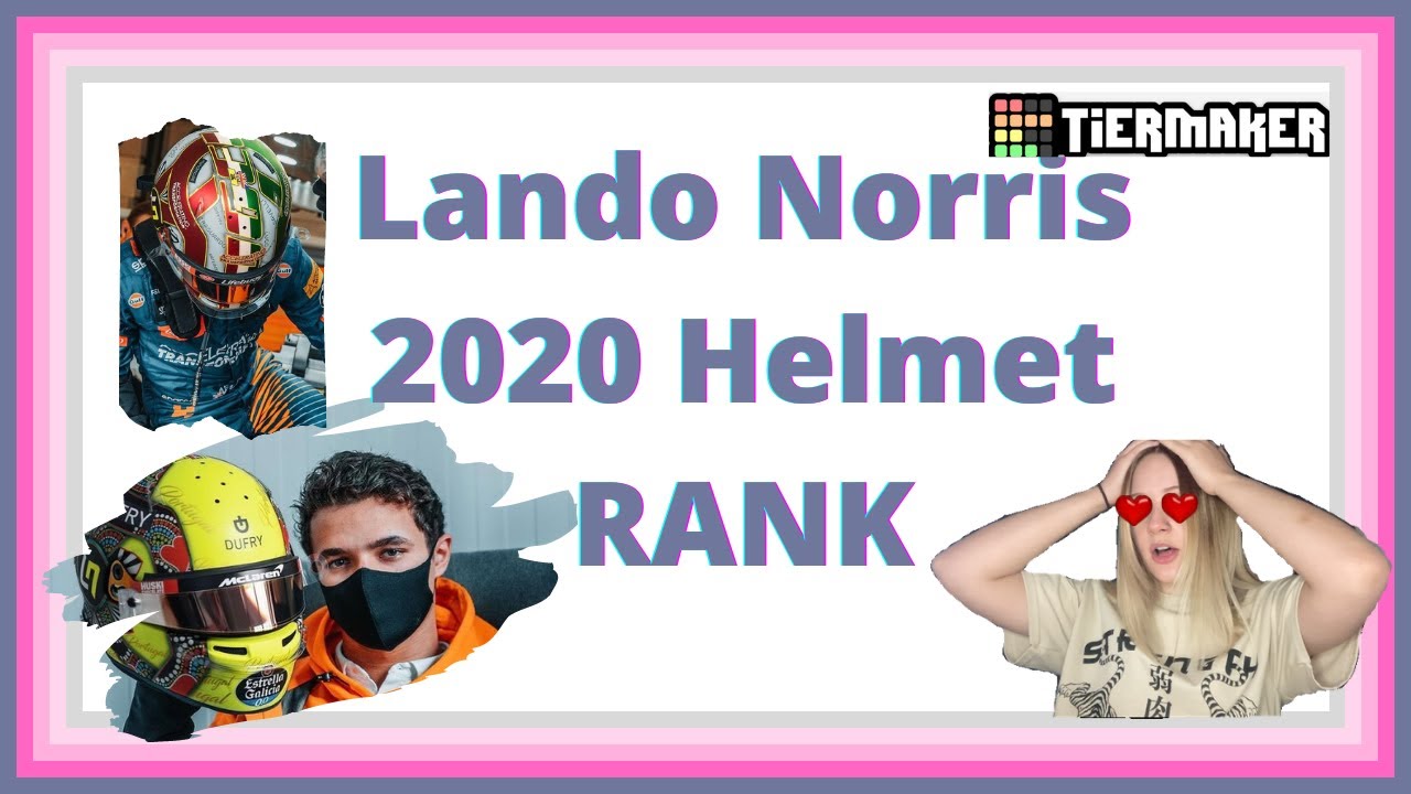 STOP WITH THE LANDO MEMES! LANDO NORRIS 2020 HELMET RANK - YouTube