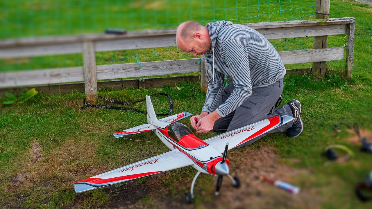 Great Planes Revolver- Andre's first glow powered plane. UHD 4K - YouTube