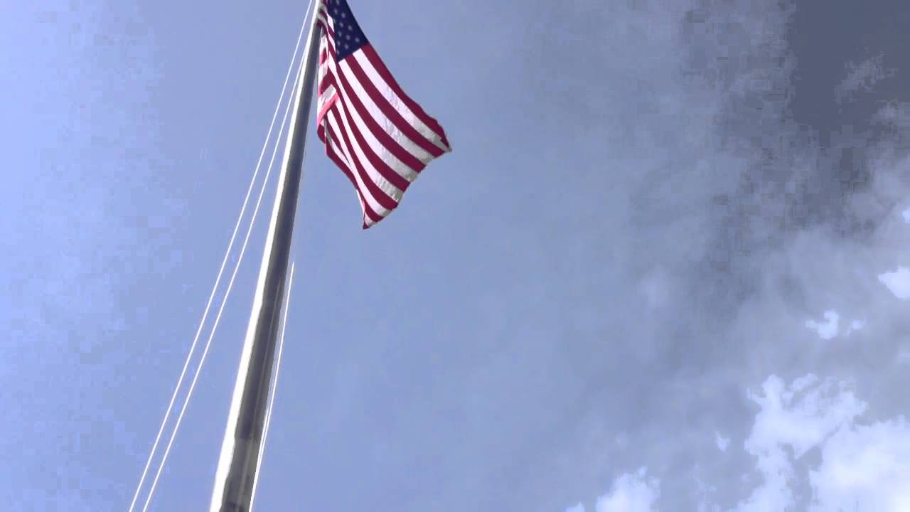 The flag goes up - YouTube