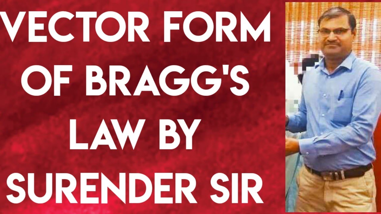VECTOR FORM OF BRAGG'S LAW - YouTube
