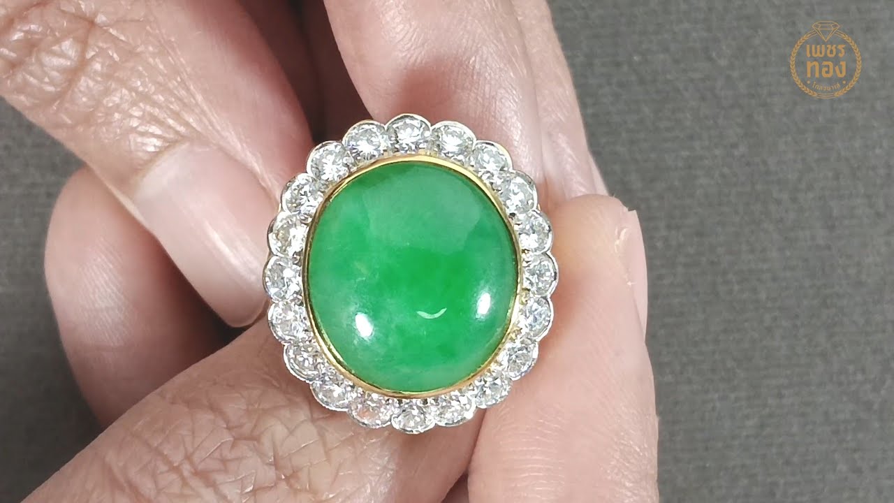 19/12/67 ว.ทองคำ75%หยก Jadeite type A เพชร 2 CTS, ว.ทับทิมพม่า star ruby เพชร 0.26 cts - YouTube