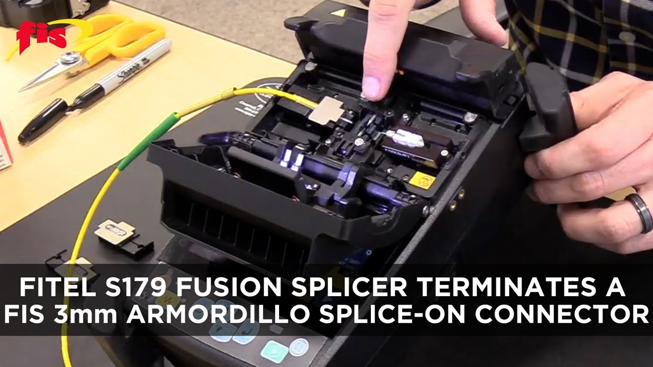 How To Terminate A 3mm Armordillo Splice On Connector On Fitel S179 ...