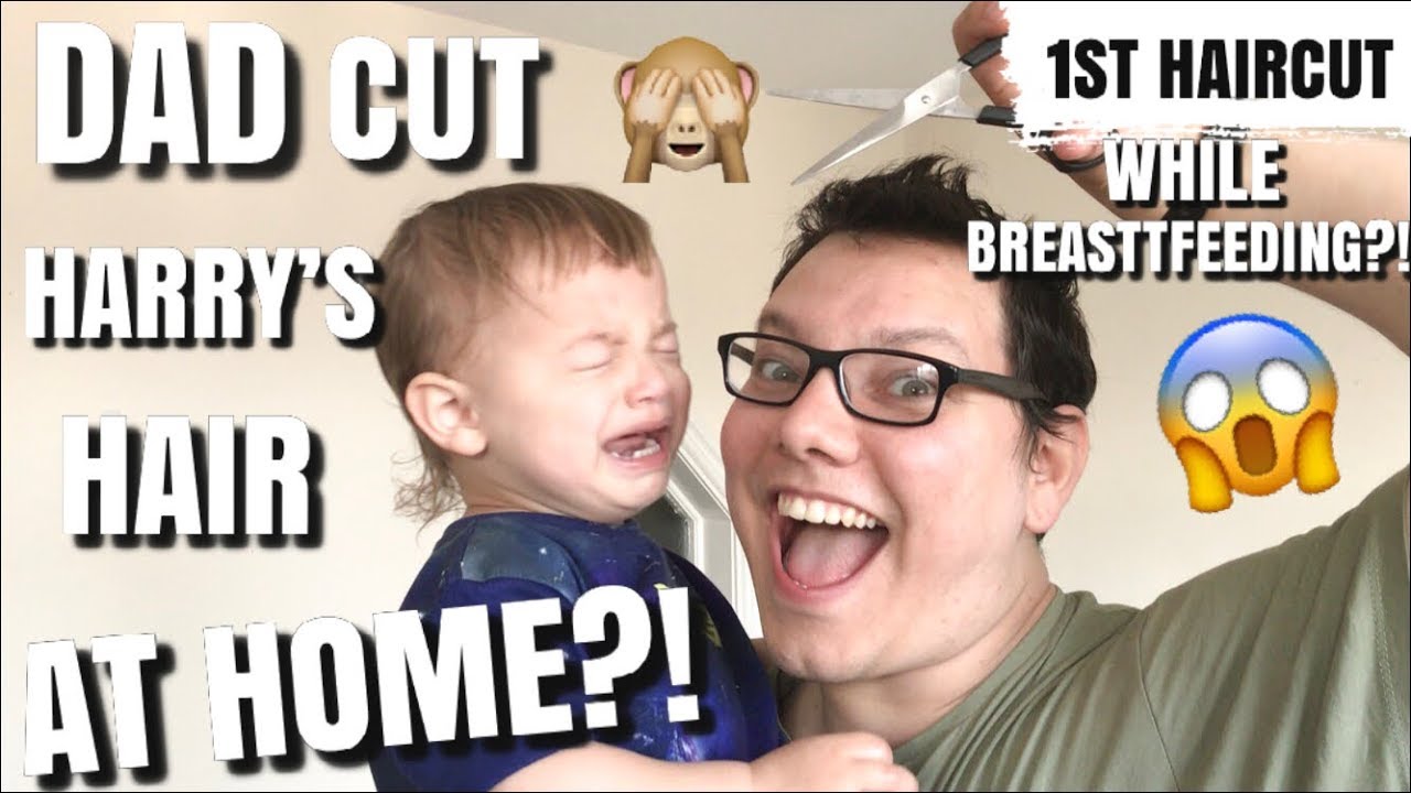 DAD CUT TODDLER’S HAIR! | FIRST HAIRCUT EVER! - YouTube