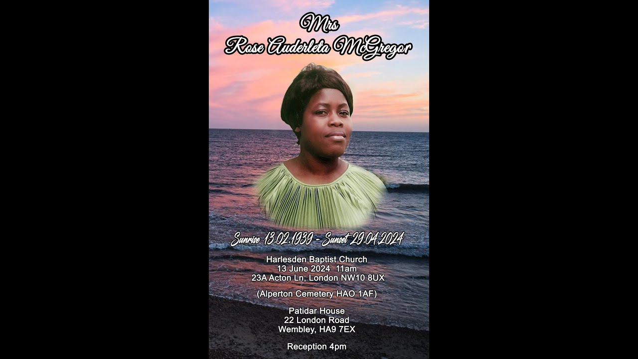 Celebrating the life of Mrs Rose McGregor - YouTube