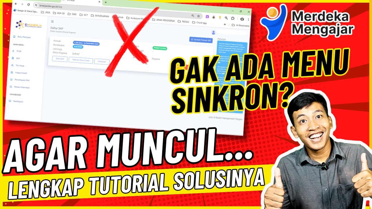 SOLUSI SINKRON PMM KE EKINERJA - MENU SINKRON TIDAK ADA | MENU SIKRON ...