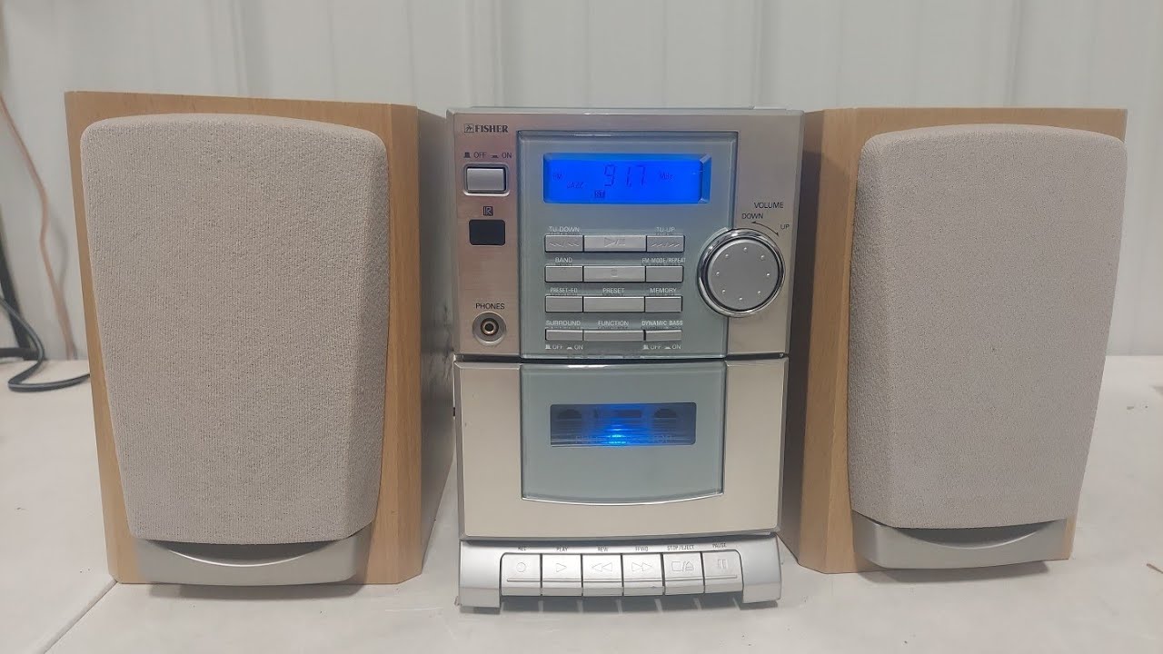 Fisher Audio System TAD-DA70 CD Radio And Cassette Player - YouTube