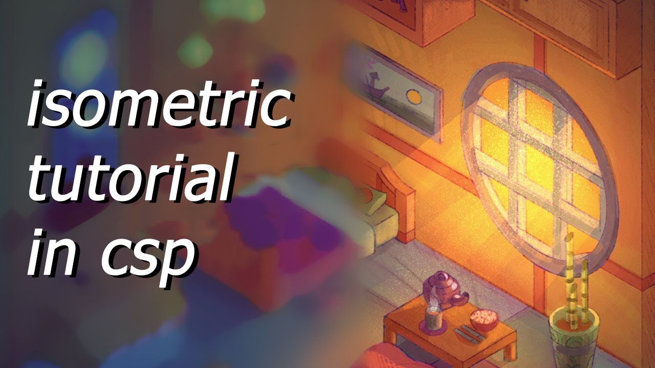 Isometric Room Painting Tutorial with Clip Studio Paint - YouTube