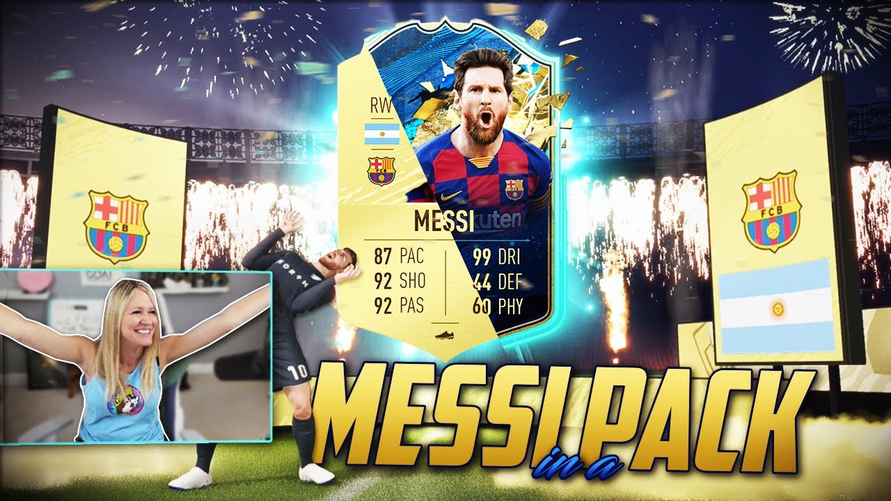OMG!! I PACKED A TOTS! MESSI IN A PACK! FIFA 20 - YouTube