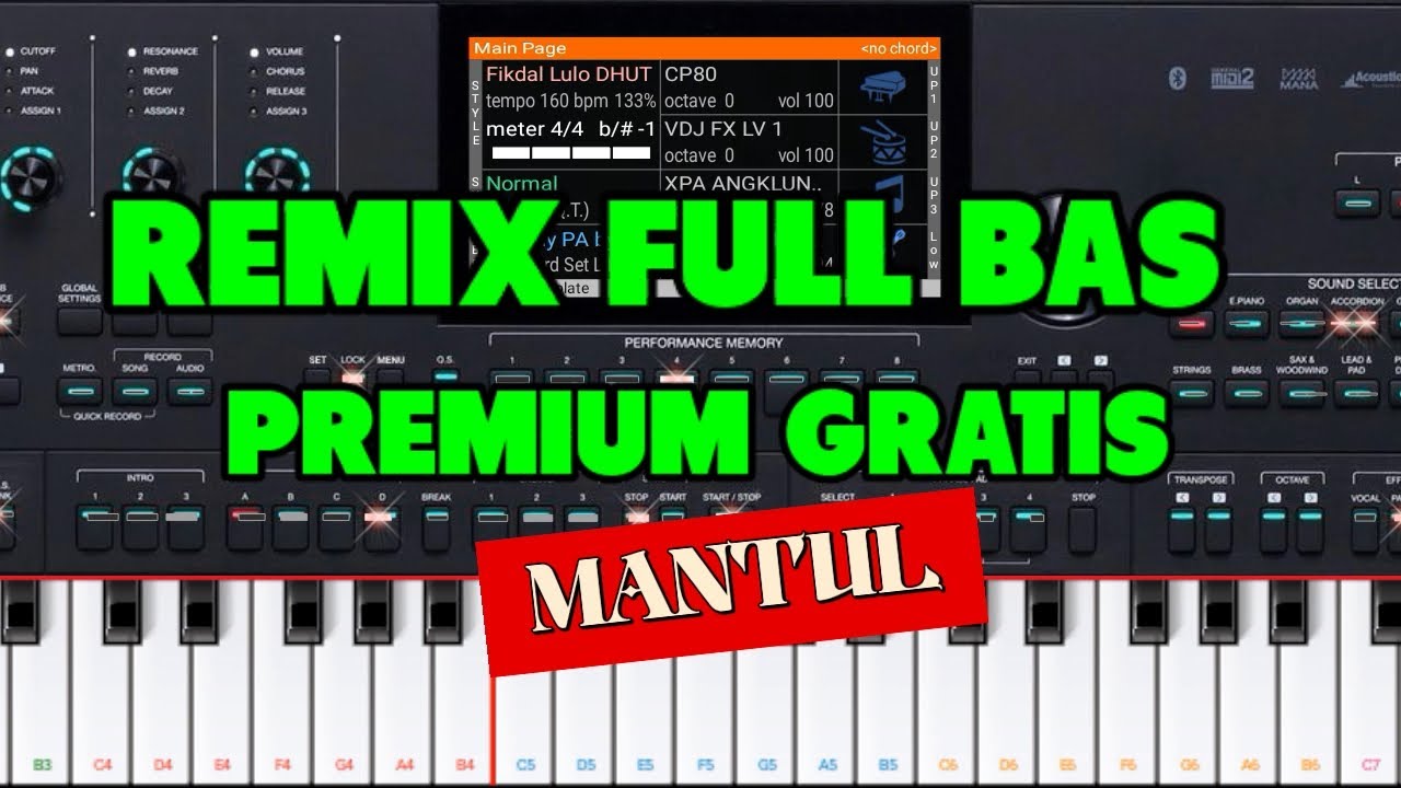 Set remix full bass premium gratis suara mantul - YouTube
