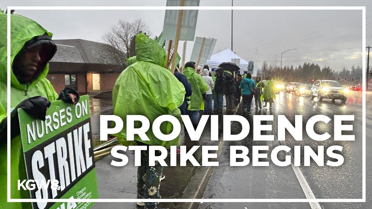 Providence strike begins as some doctors and nurses hit the picket ...