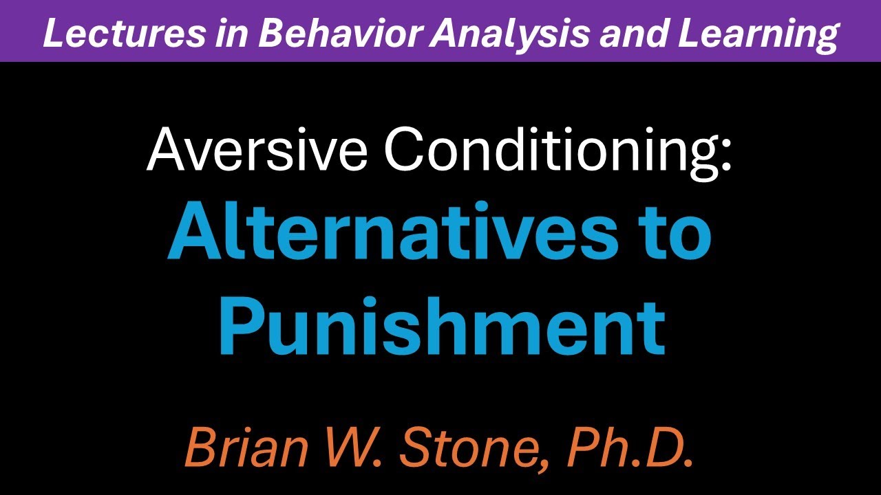 Behavior Analysis and Learning - Aversive Conditioning Pt1 ...