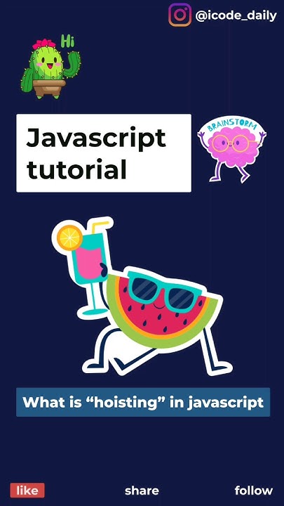 What is "hoisting" in Javascript #coding #javascipt #shortvideos #viral #ytshorts - YouTube
