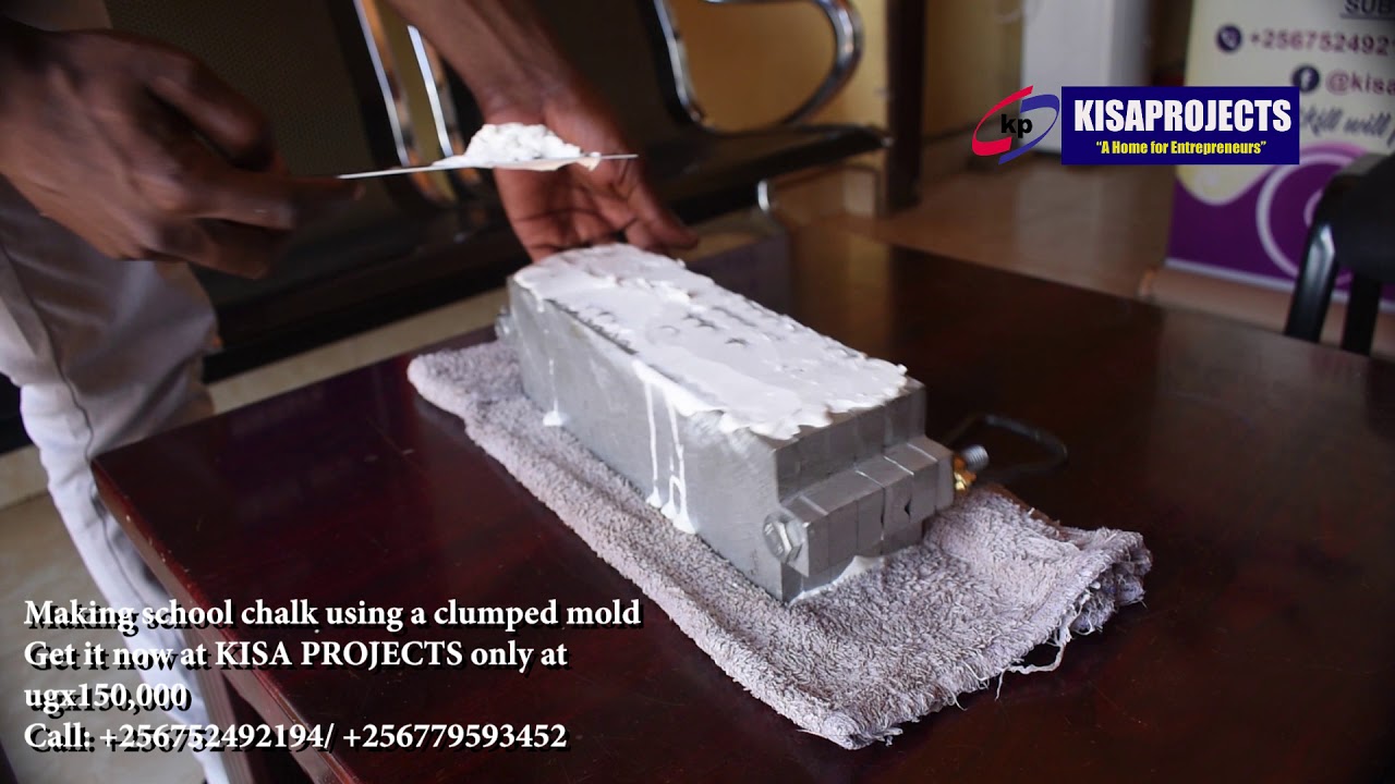 MANUFACTURING OF GOOD QUALITY SCHOOL CHALK USING A CLUMPED MOLD - YouTube