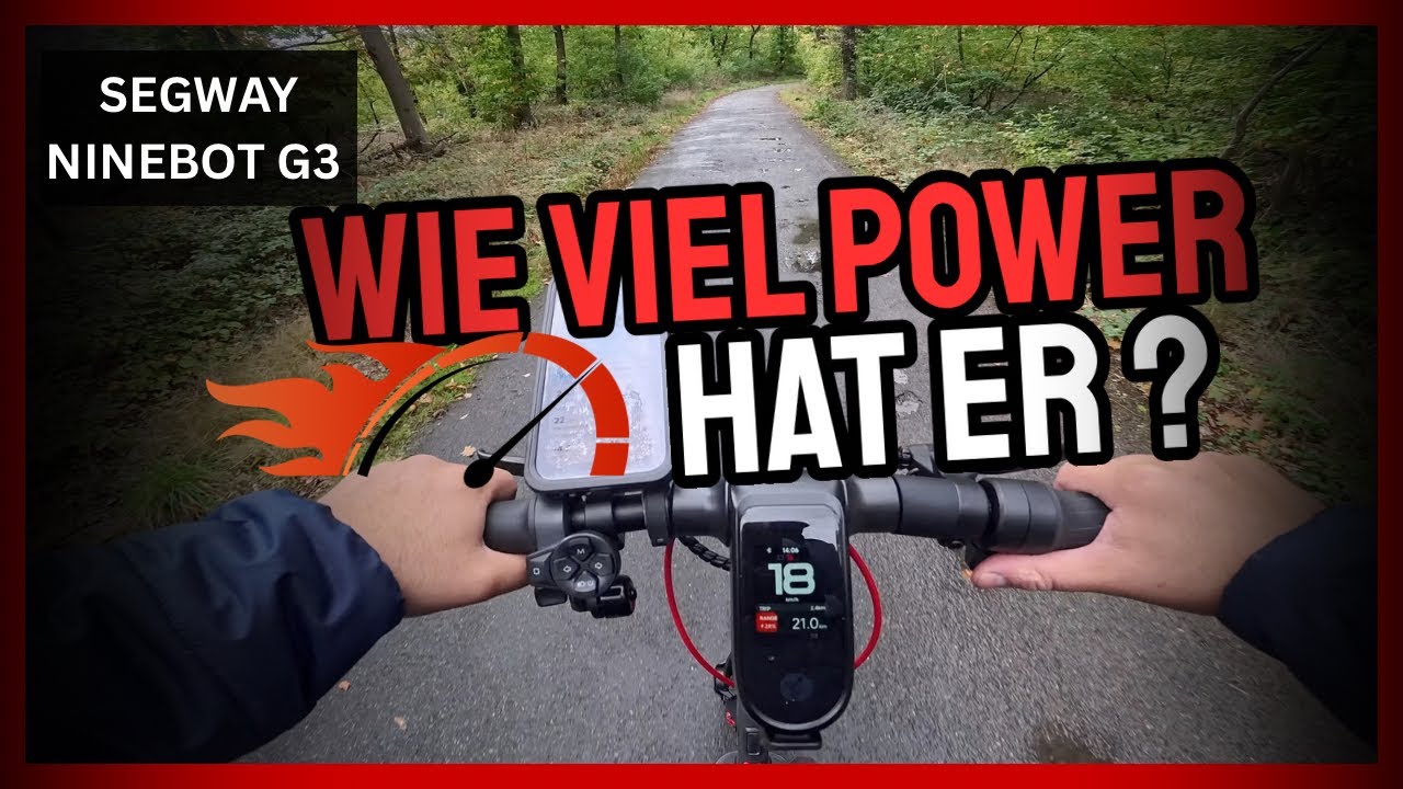 Segway Ninebot Max G3D Power Test ⚡ Wie stark ist der neue E-Scooter ...