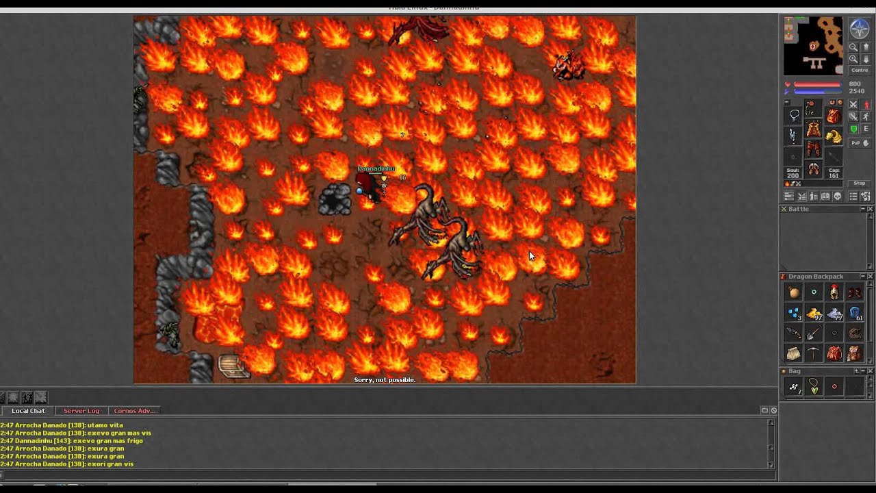Tibia - Fire Axe Quest - YouTube