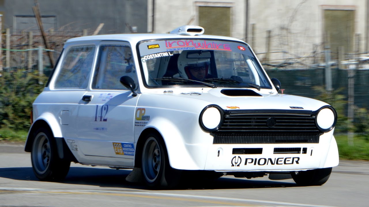 FAST!! 112 Abarth slalom racing + camera car - YouTube