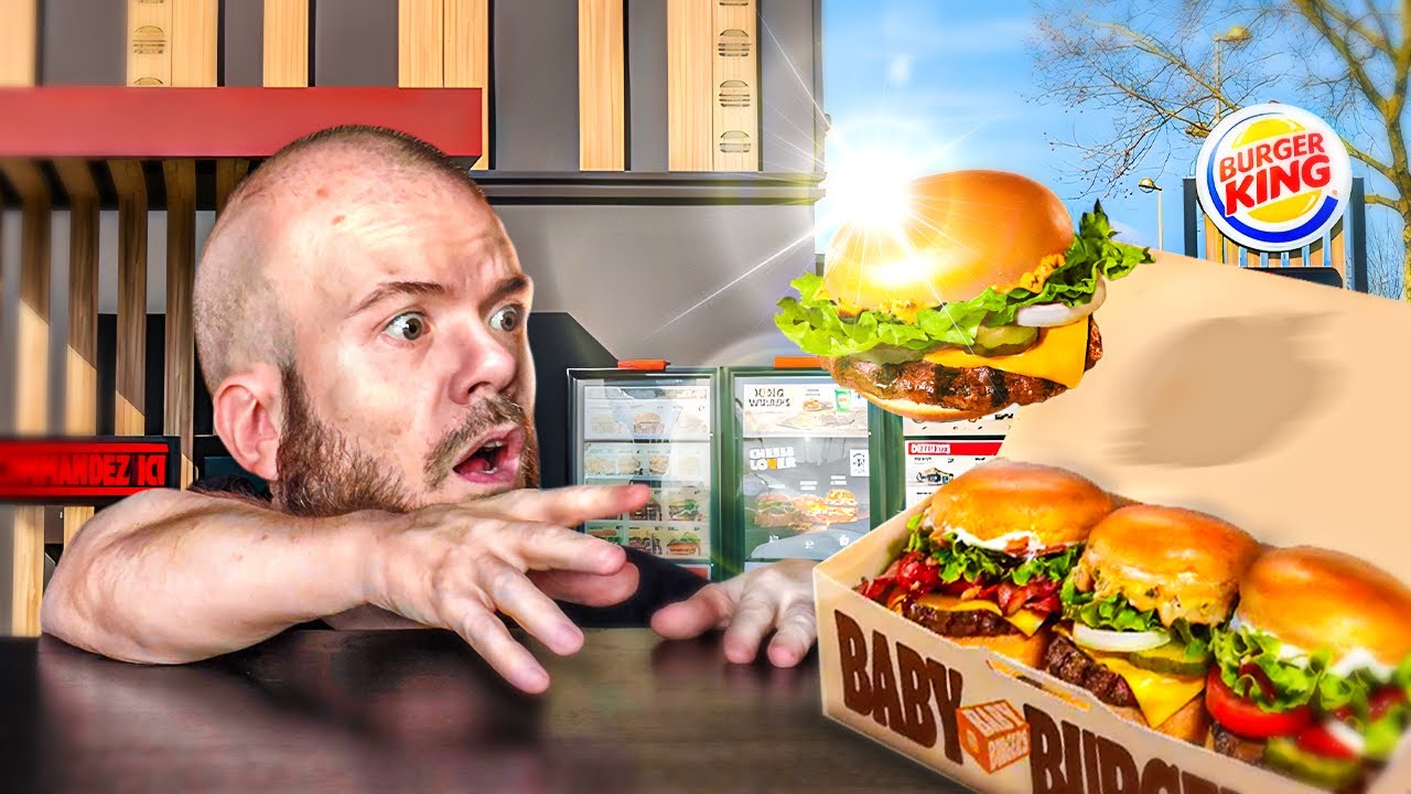 Des burgers à ma taille chez Burger King (Baby Burger) 🍔 - YouTube