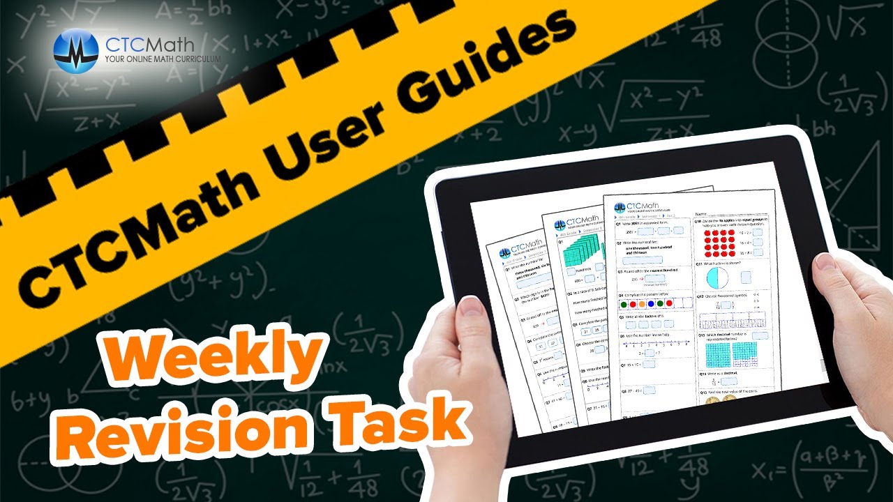 CTCMath: Weekly Revision Tasks - YouTube