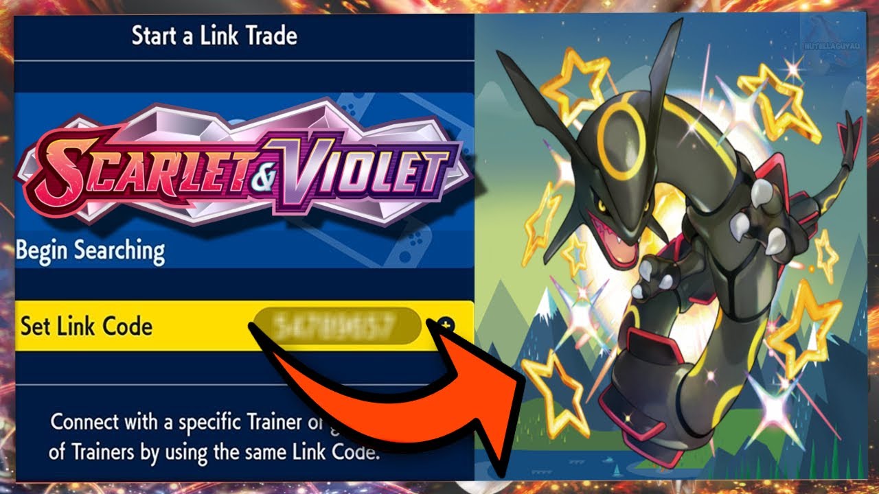 This Link Code Trades Shiny 5 Star Raid Rayquaza In Pokémon Scarlet & Violet - YouTube