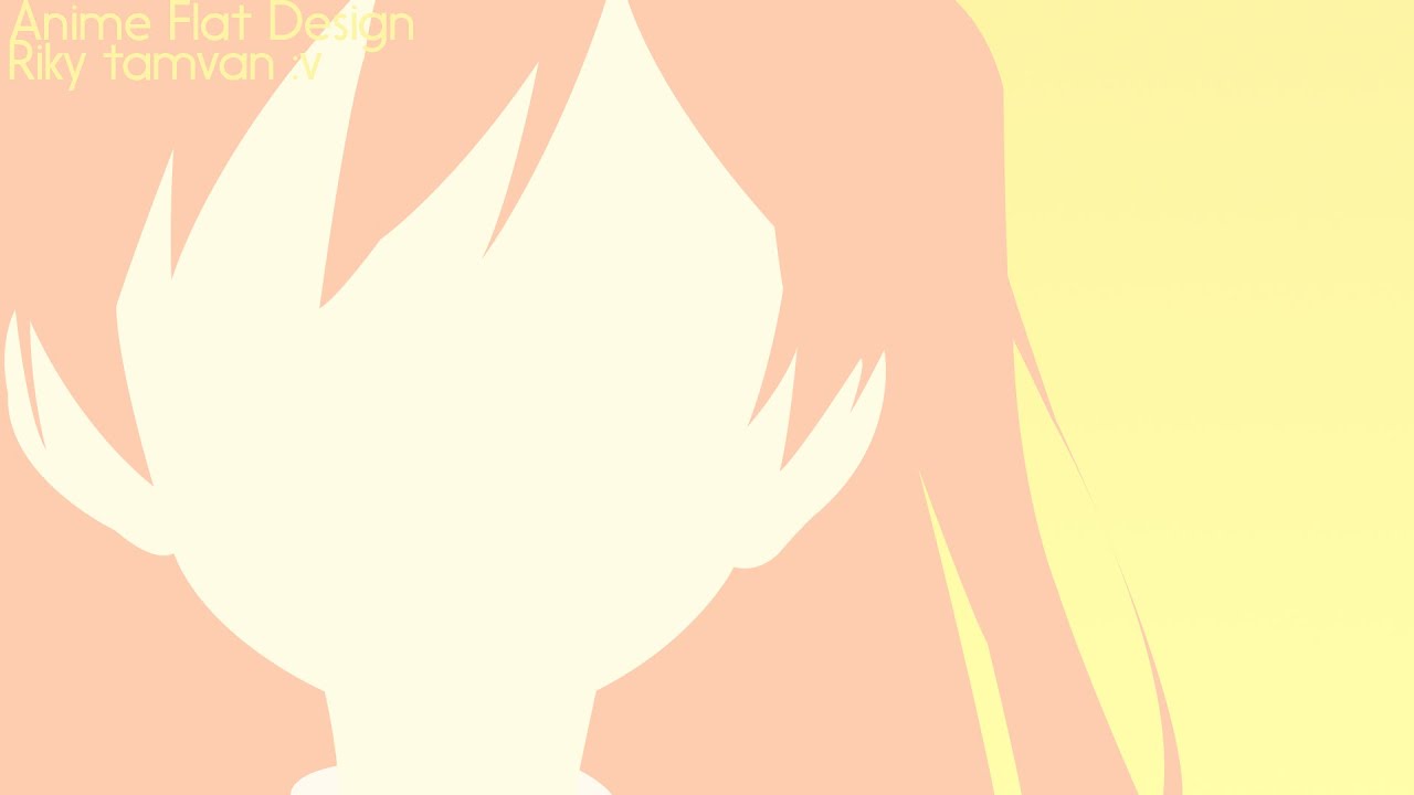 Create a Anime Minimalist/Flat Design - YouTube