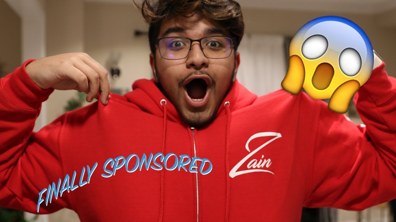 FINALLY GOT SPONSORED OMG!! | Zain Rao - YouTube