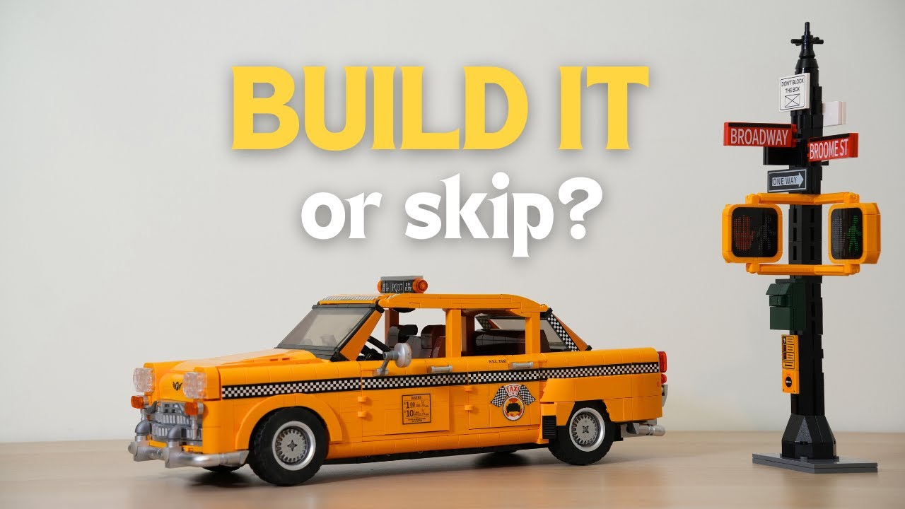 A BRICK built New York Yellow Cab | Set Review | Pantasy - YouTube
