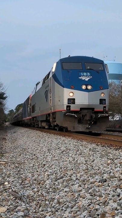 Amtrak Silver Star train P092 approaches Raleigh NC at Powell Drive 2/27/2024 - YouTube