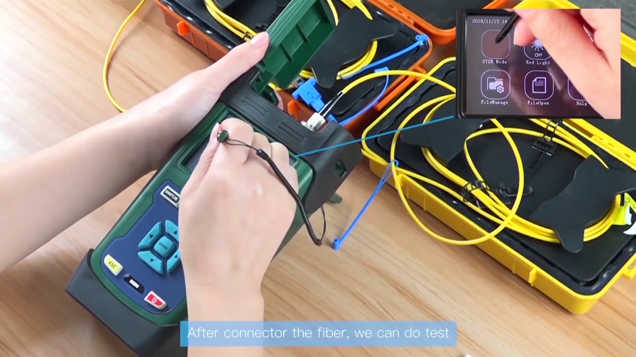 How to use OTDR OrienTek K330 Mini Fiber Optic OTDR - YouTube