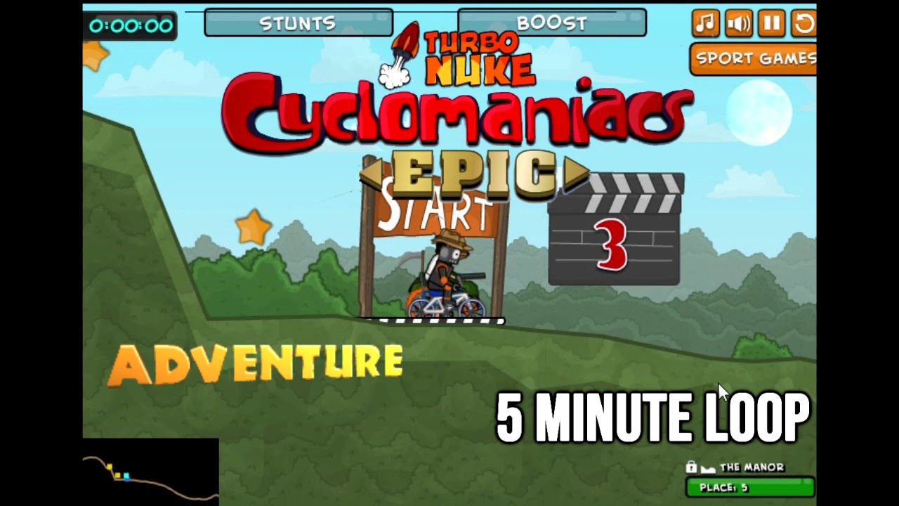 Clyclomaniacs Epic - Adventure Theme (Soundtrack / OST) (5 Minute loop ...