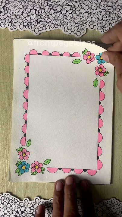 10 Easy front page design for school projects and idea note journals ...