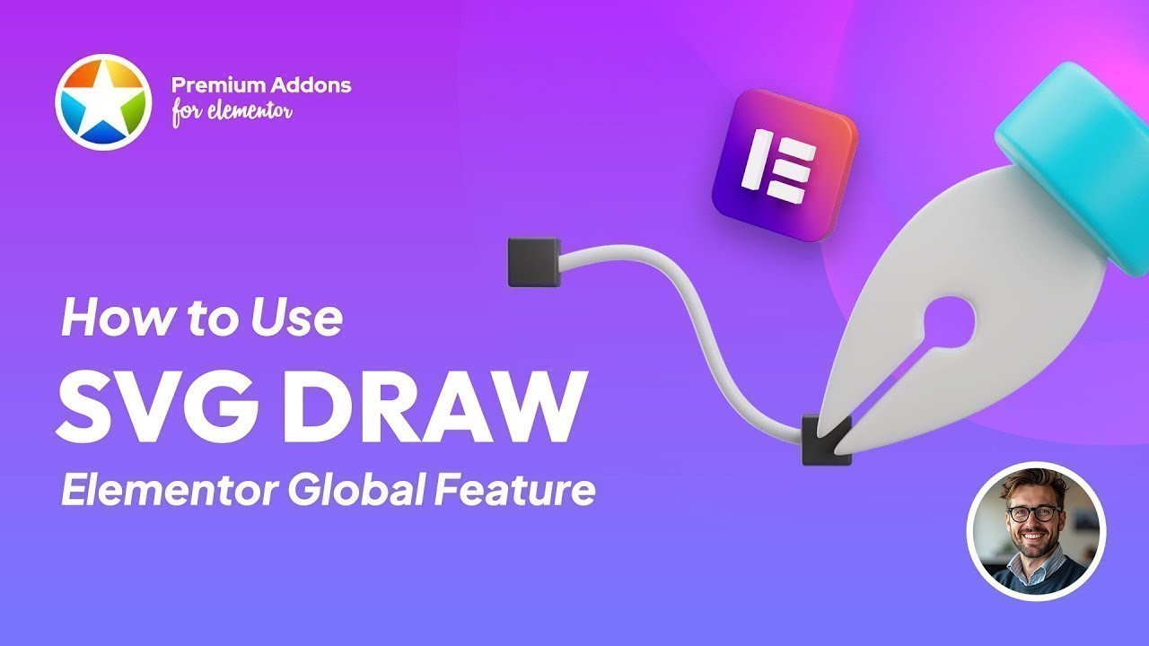 How to use Elementor SVG Draw Global Feature from Premium Addons - YouTube