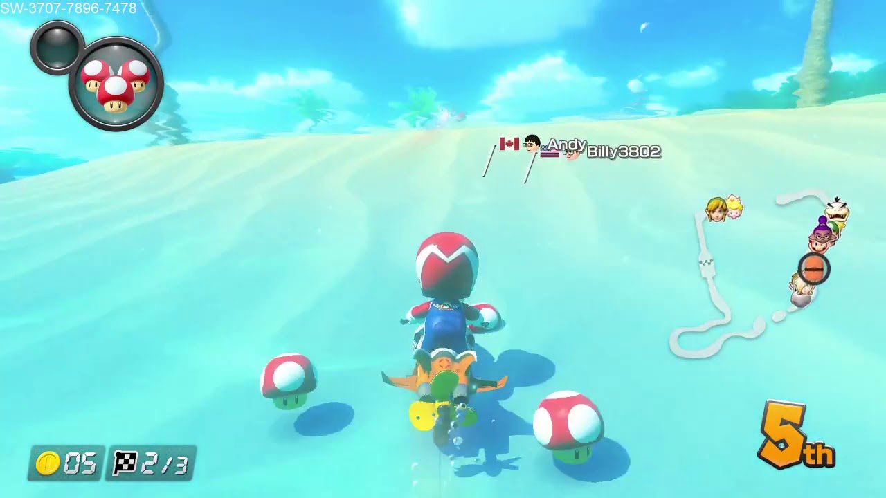 3-1-20 win on Mario Kart 8 Deluxe's Cheap Cheap Beach - YouTube